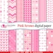Pink Arrows Digital Paper. Commercial & Personal Use. Instant Download ...