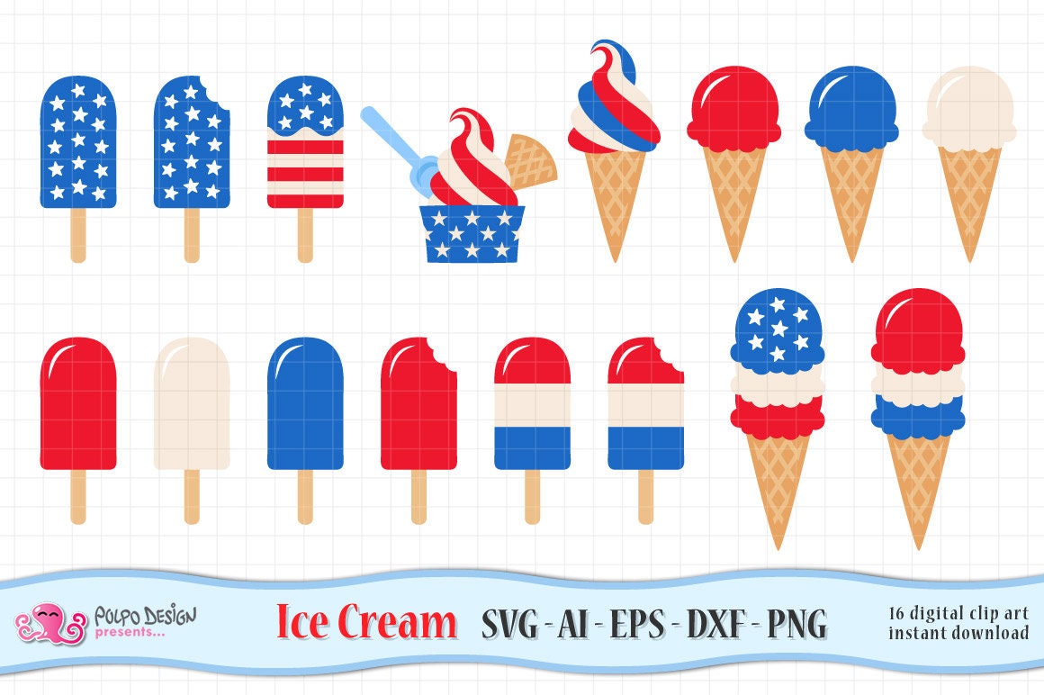 Paper, Party & Kids Embellishments Papercraft Patriotic Popsicles svg ...