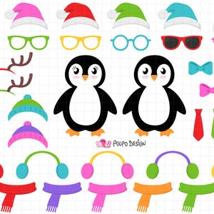 Create Your Own Penguin Clipart! 40 Digital PNG Images. DIY Penguin Kit ...