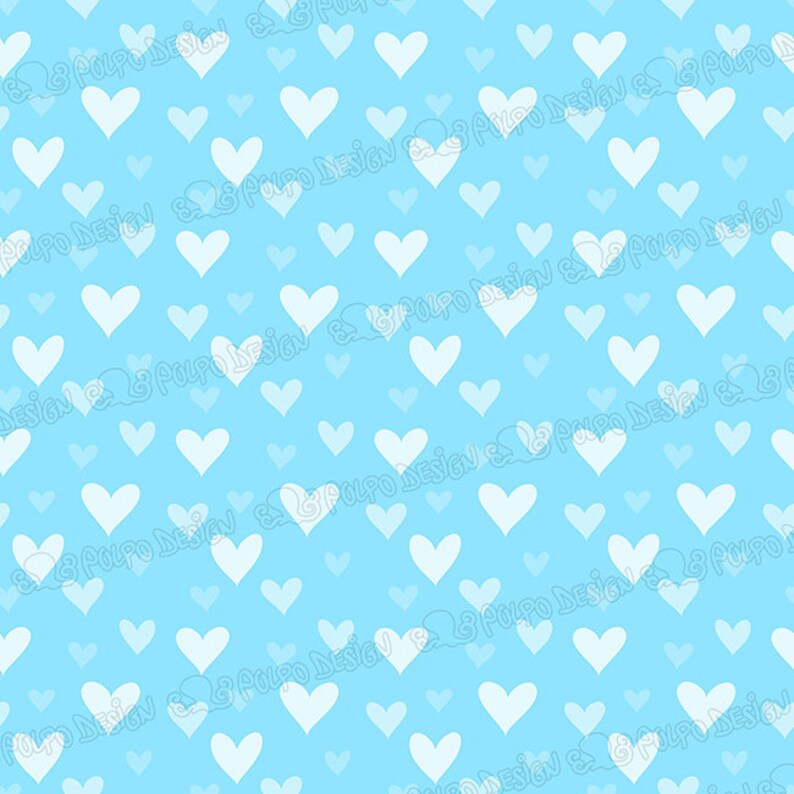 Pastel Hearts Digital Paper. Seamless Heart Patterns Rainbow - Etsy
