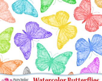 Butterfly Clip Art. Commercial & Personal Use. Instant | Etsy