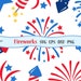 4th of July Fireworks SVG, Eps,dxf,ai and Png. Vector Files Ideal for ...