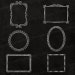 Chalkboard Frames Clipart. Digital Clip Art. Commercial & Personal Use ...