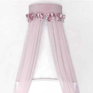 Bow Crown Canopy W20" (pink or Blue Colors). - Etsy