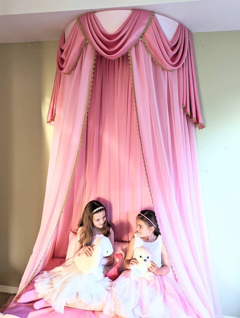 Princess Pink Bed Canopy W45 | Etsy