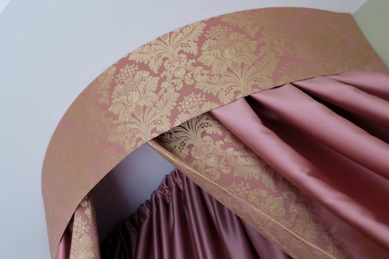 Gold Damask Bed Crown Canopy W30 - Etsy