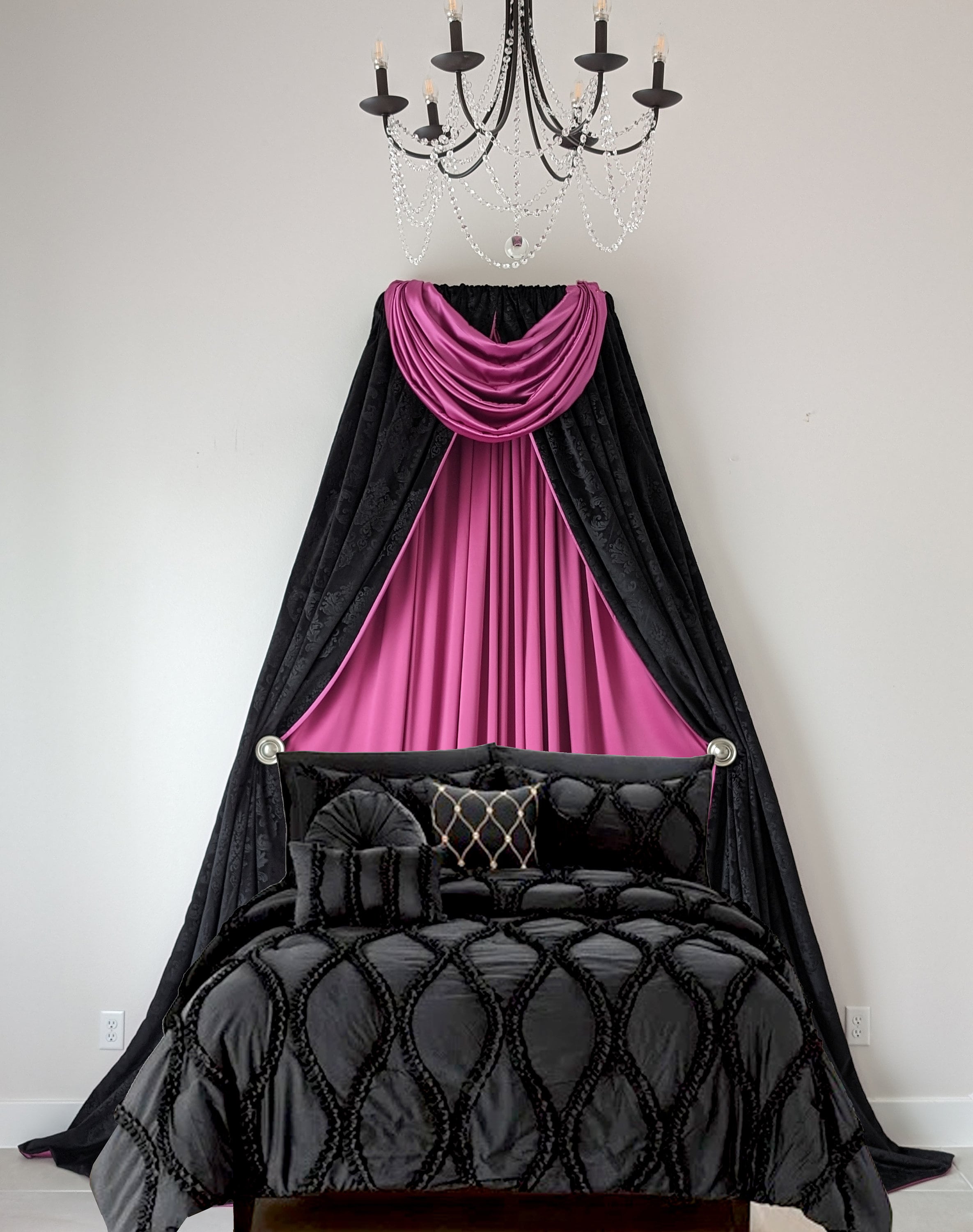Gothic Canopy Beds Gothic Canopy Bed With Carved Wood Frame | Premium