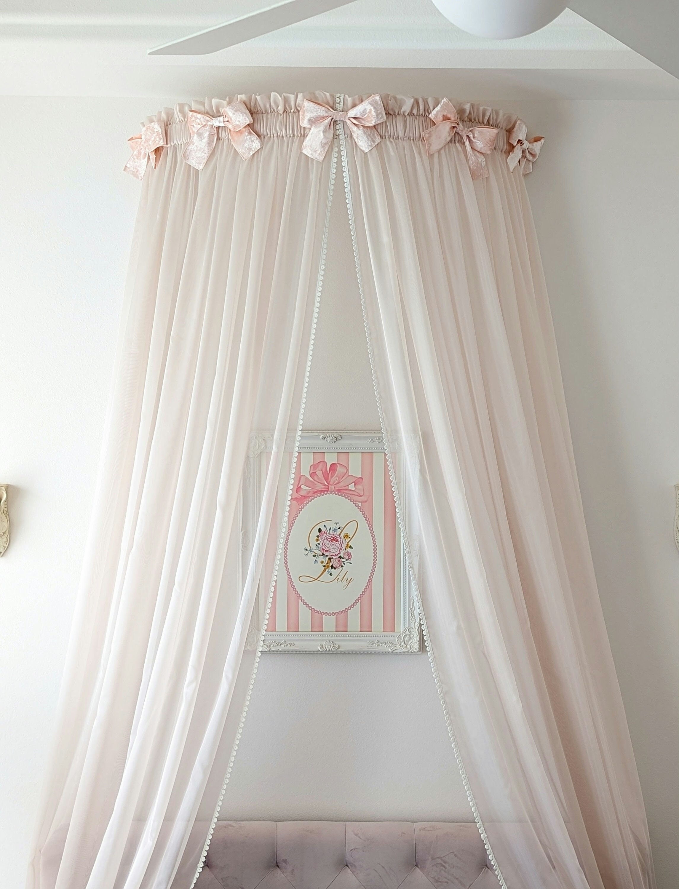 Princess Bow Canopy (w40" × H108") - Etsy