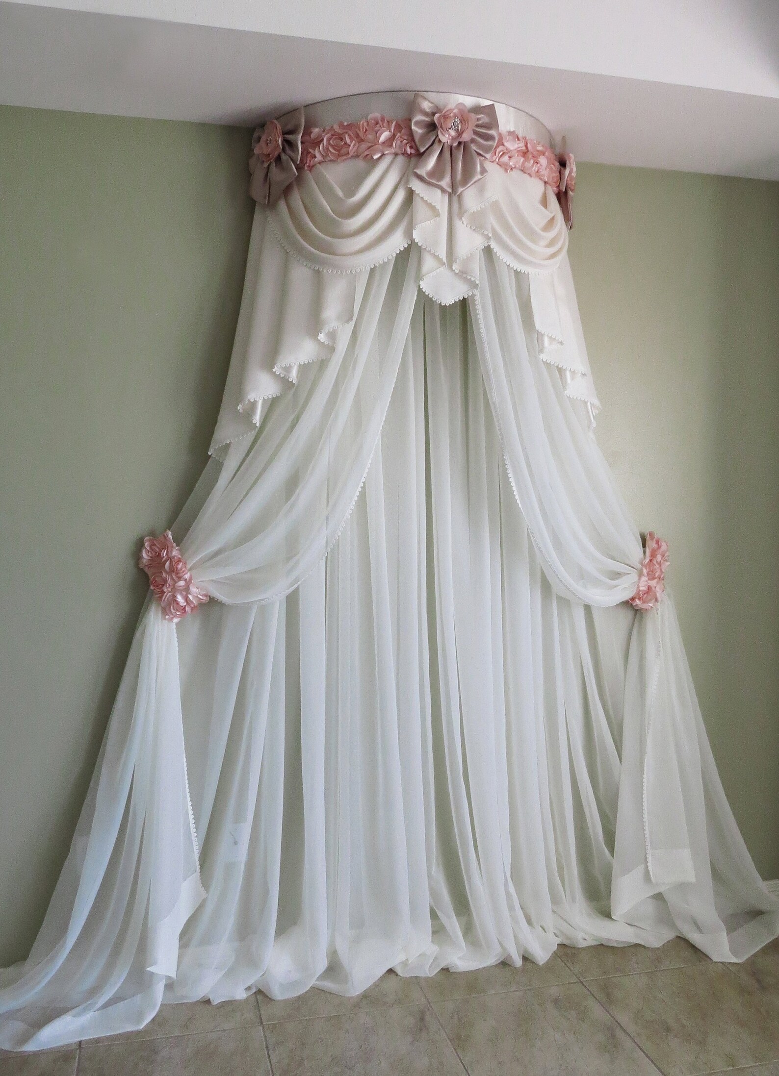 Shabby Chic Crown Canopy 35 | Etsy