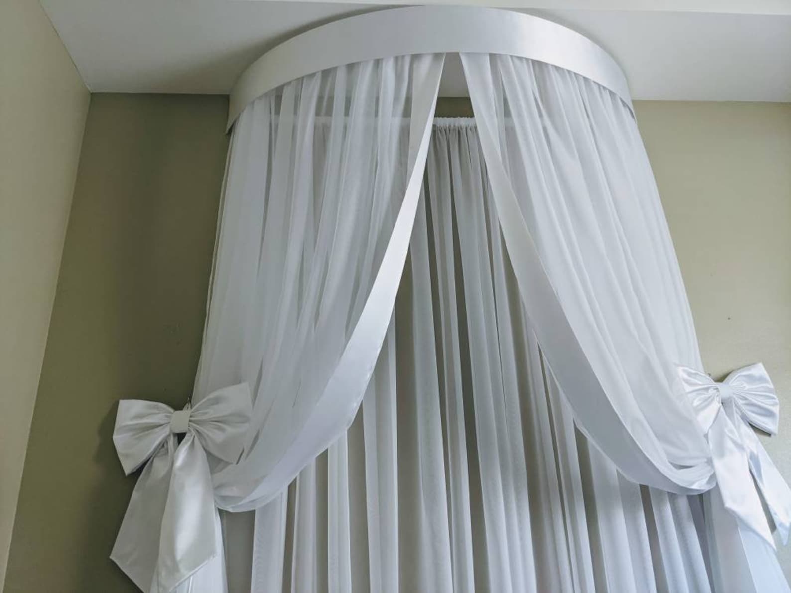 Elegant Crown Canopy any Fabric and Color Available. - Etsy