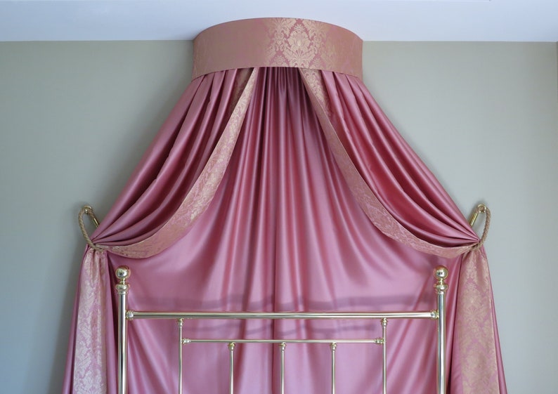 Gold Damask Bed Crown Canopy W30 - Etsy