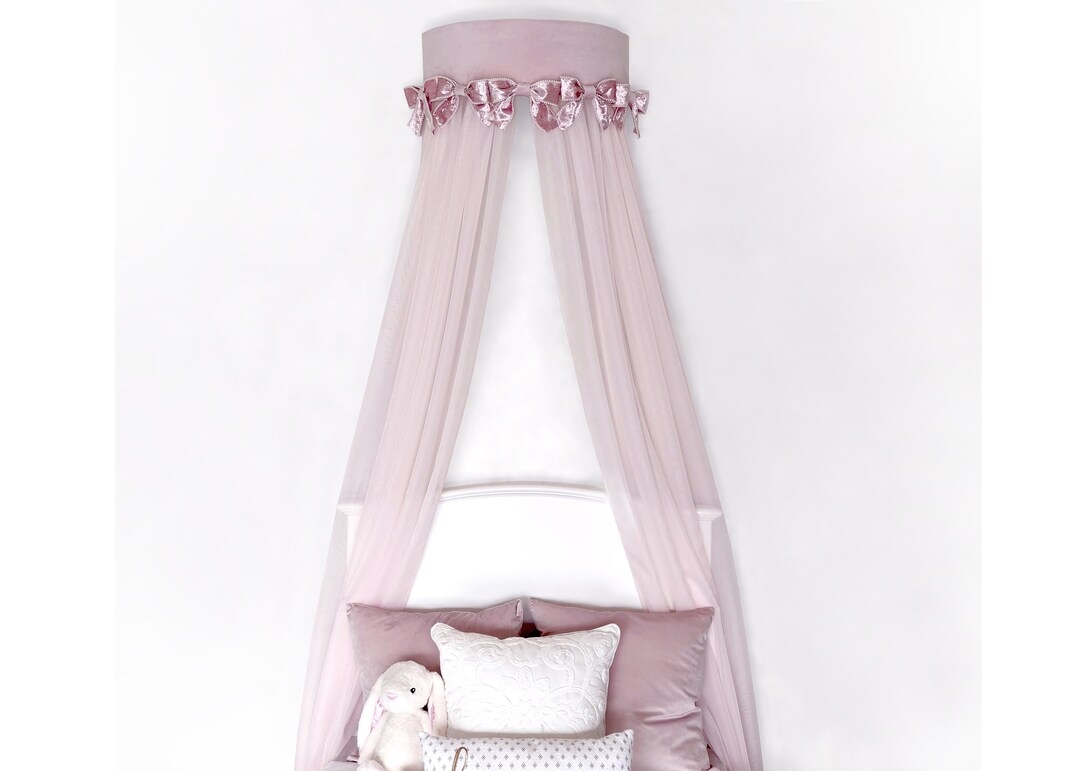 Bow Crown Canopy W20" (pink or Blue Colors). - Etsy