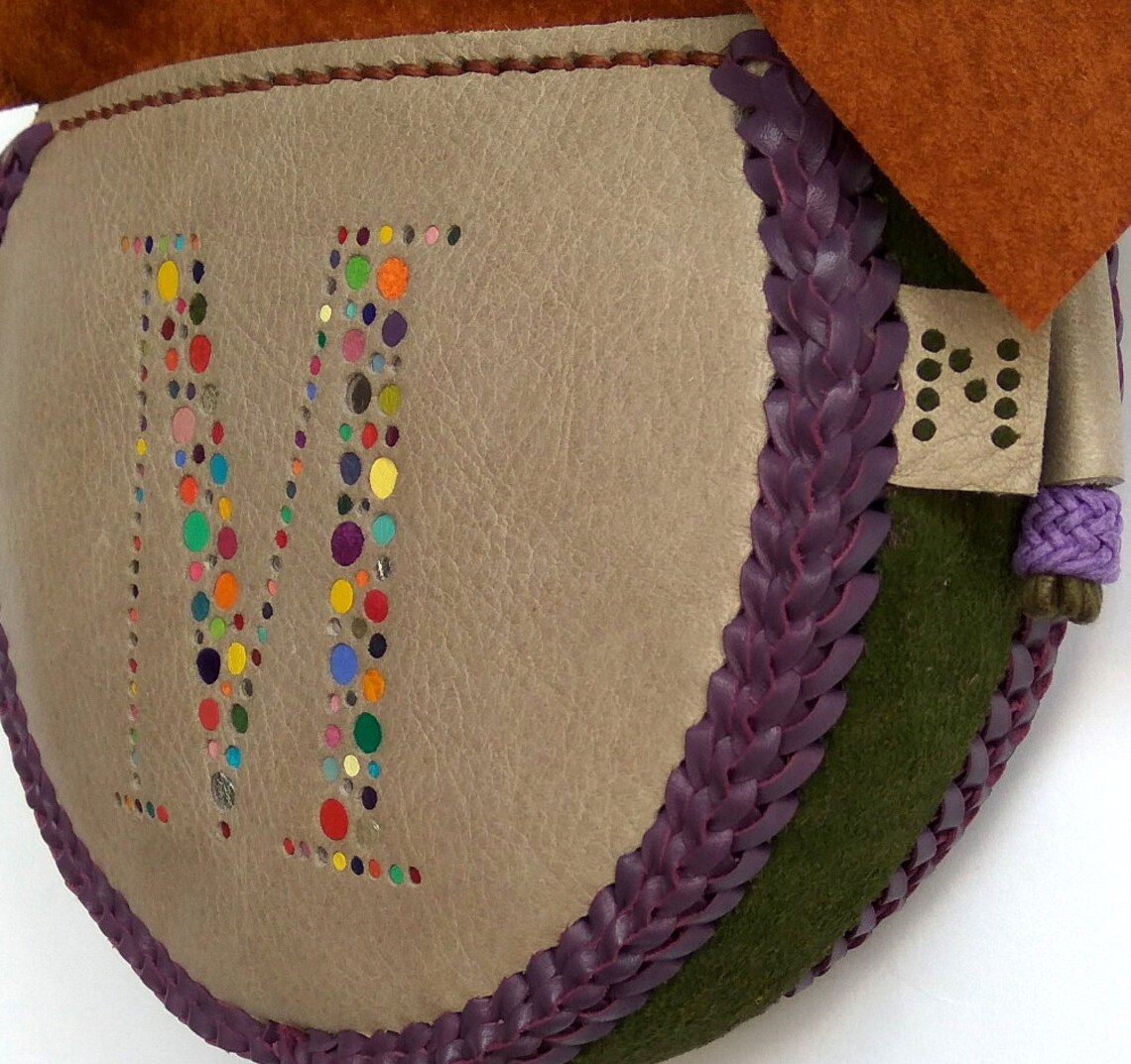 Medium Gray Initial M Handbag - Etsy