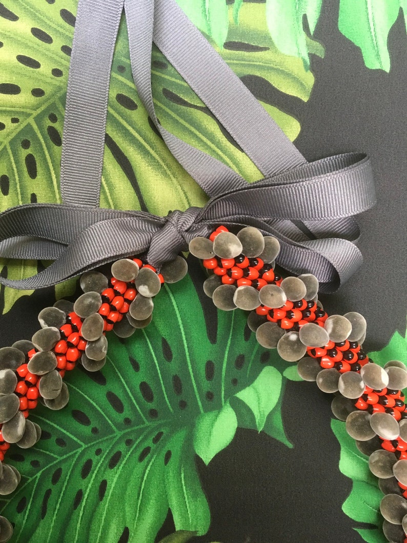 Hawaiian Seed Lei Hua Weleweka Pukiawe - Etsy