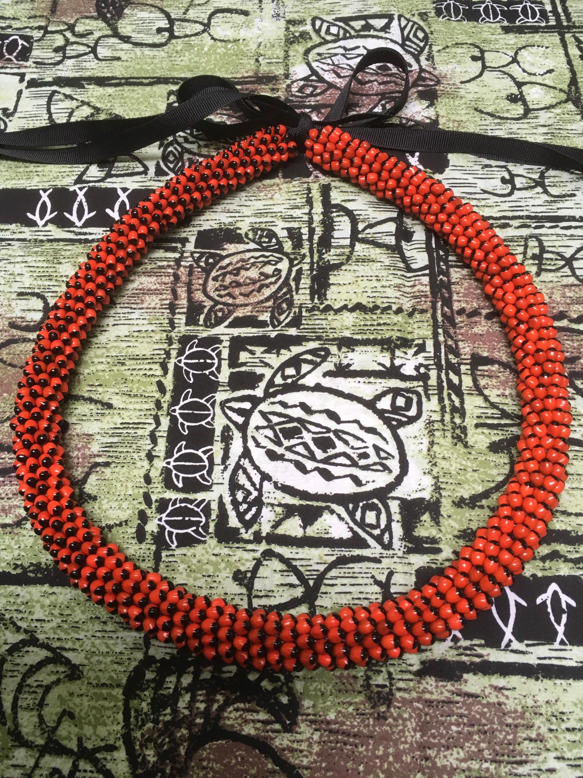 Hawaiian Seed Lei pukiawe Black Eyed Susan - Etsy