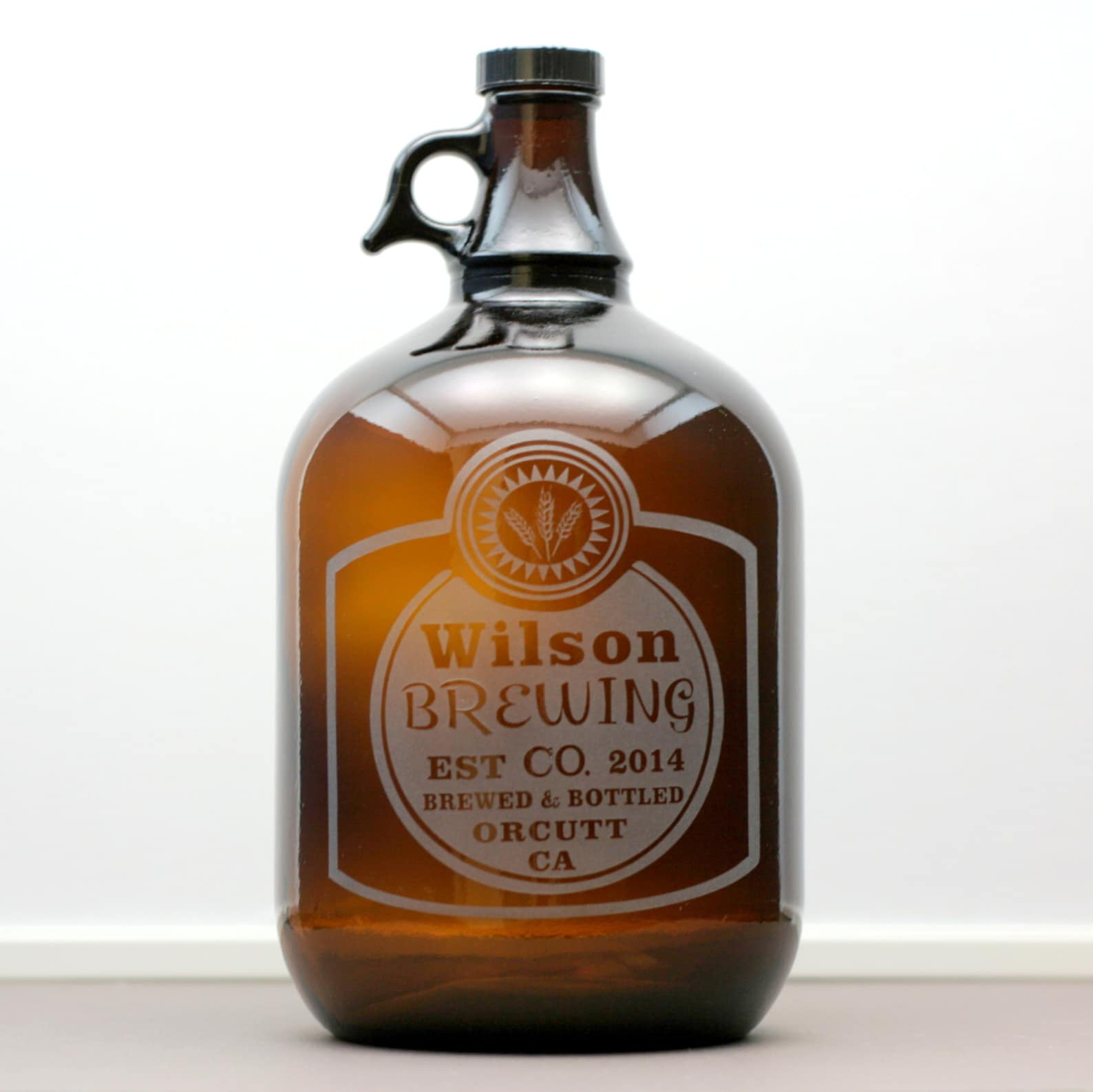 Classy Label Home Brew Growler & Glass Set Design. - Etsy