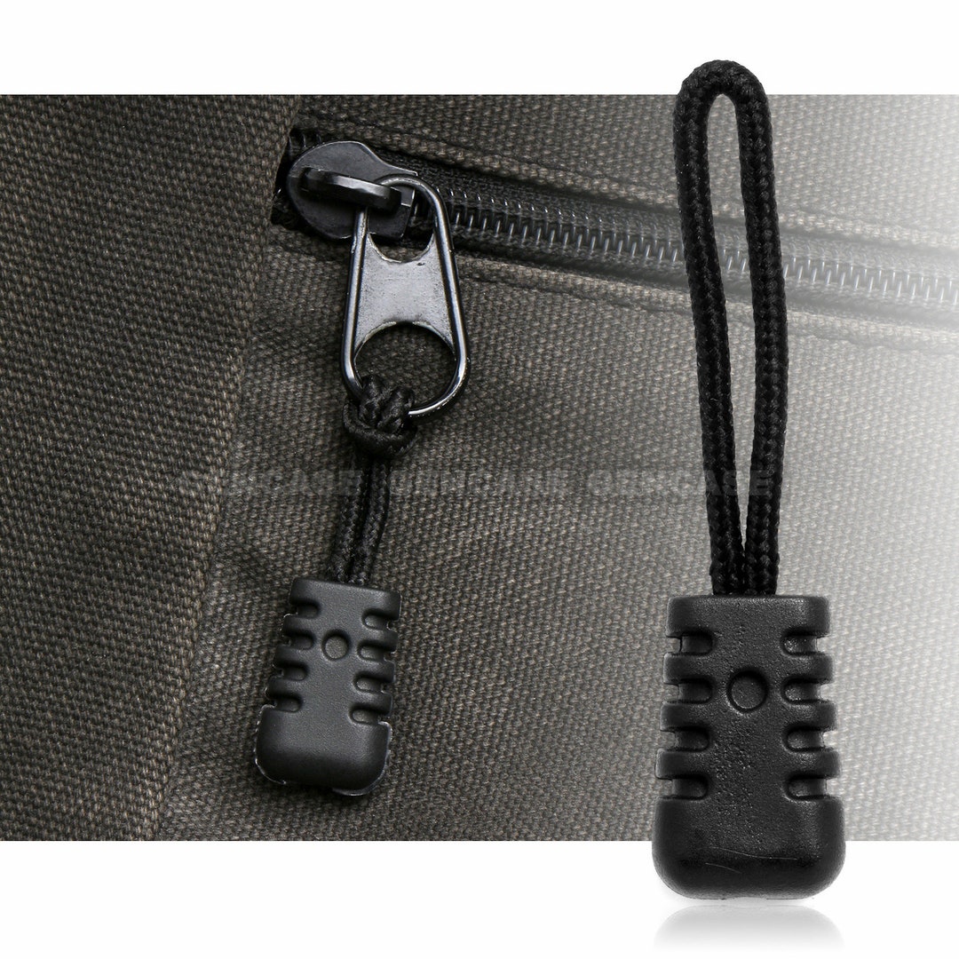 Paracord Lanyard Zipper Puller String Black - 64mm Black - Etsy