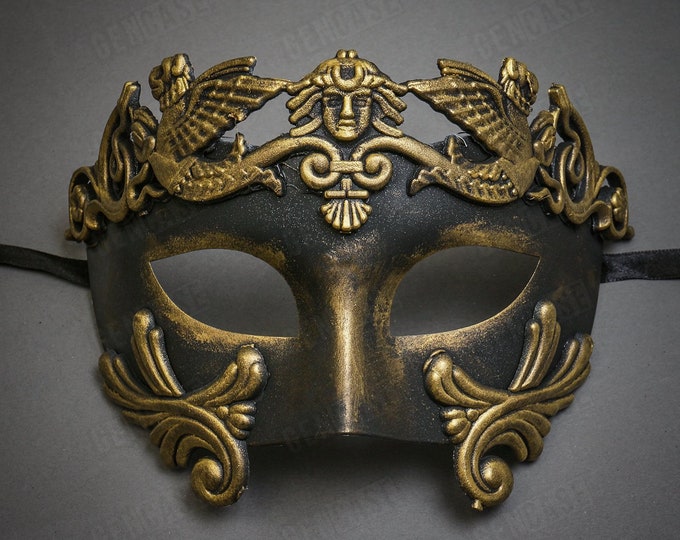 Titus Roman Helmet Face Mask Face Mask, Greek, Ancient Mask, Roman ...