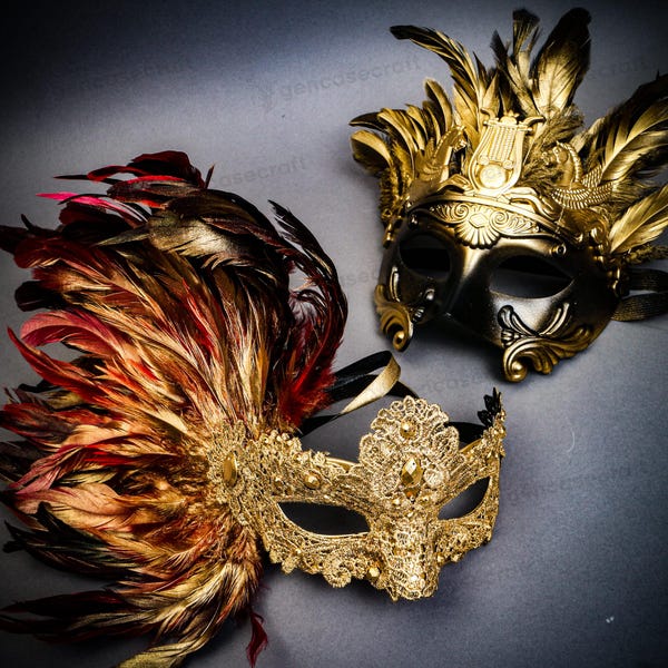 Red Masquerade Mask - Etsy