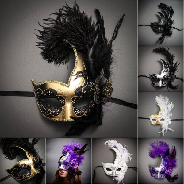 Feather Mask - Etsy