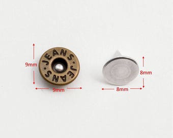 Gold Jeans Buttons - Etsy