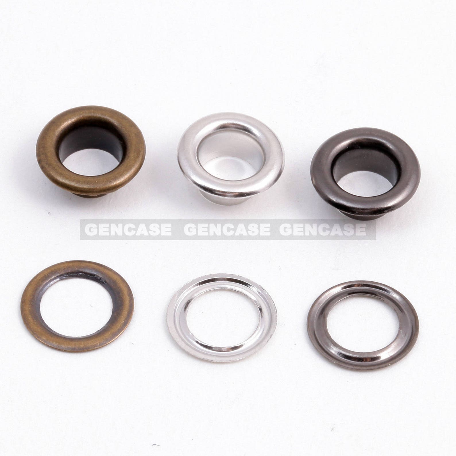 10 Count Gold, Silver, and Black 10mm Round Hollow Push Button Rivet ...