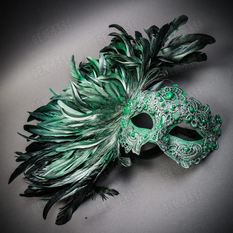 Green Masquerade - Etsy