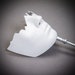 Unpainted Lower Half Face Hand Held Stick White Masks Masquerade With ...