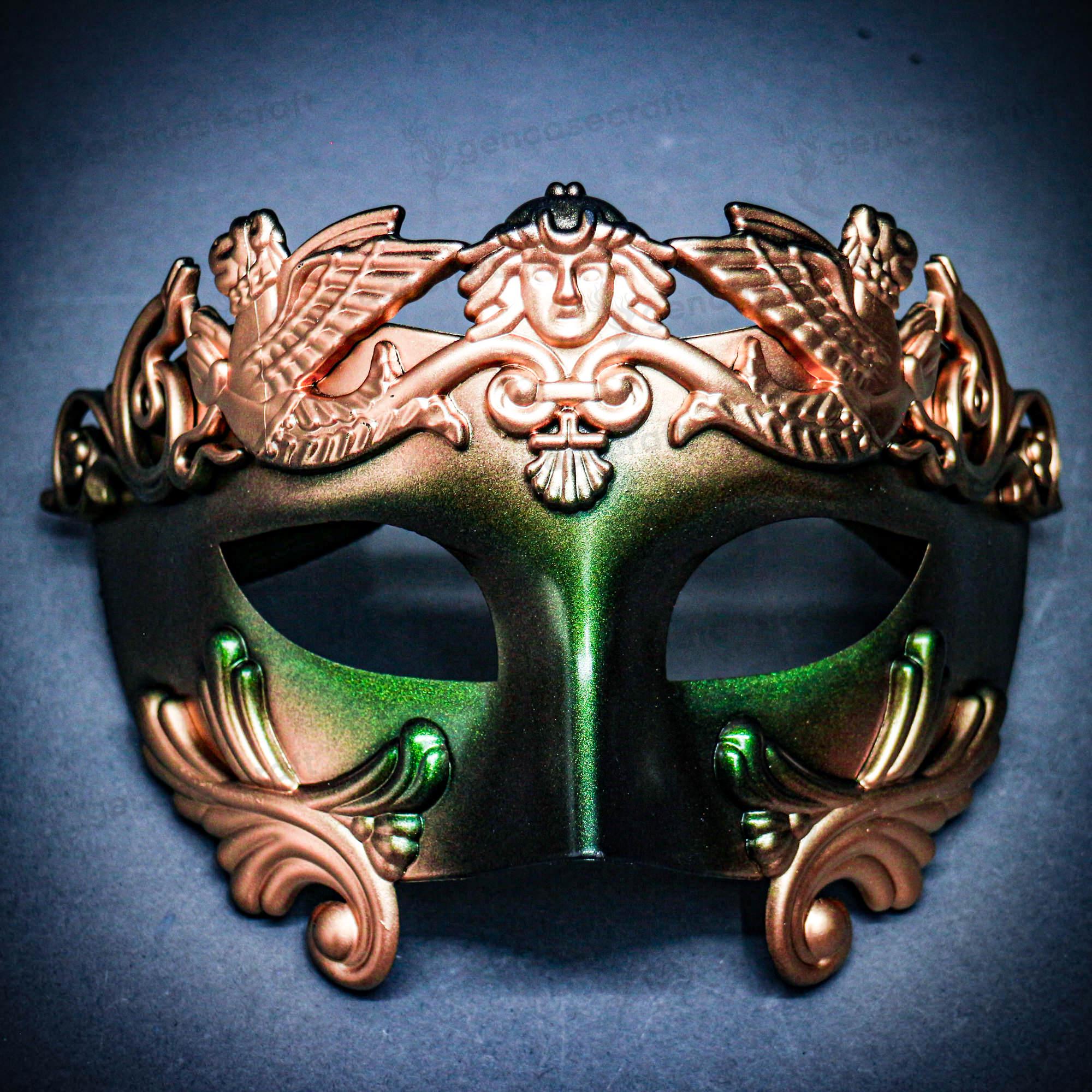 Party Ball Masquerade for Couple - Green Men Women Venetian Halloween ...
