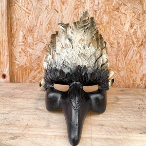 Voodoo Long Nose Bird Costume Mask Feather Masquerade, Men Women ...