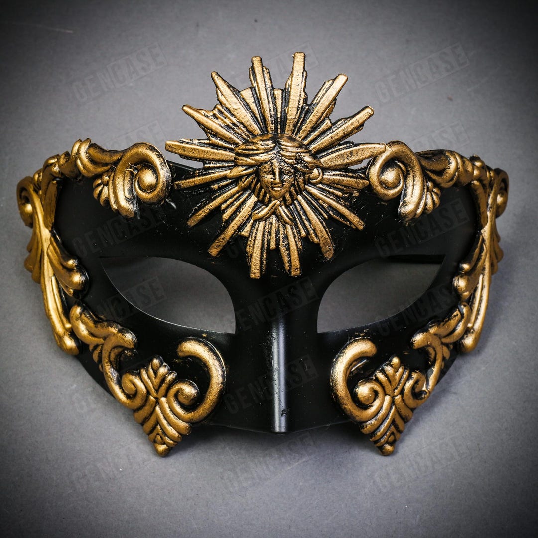 Sun God Venetian Roman Greek Mask Prom Masquerade Ball Party Mask ...