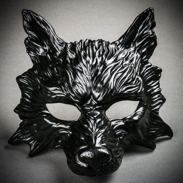 Wolf Face Mask - Etsy
