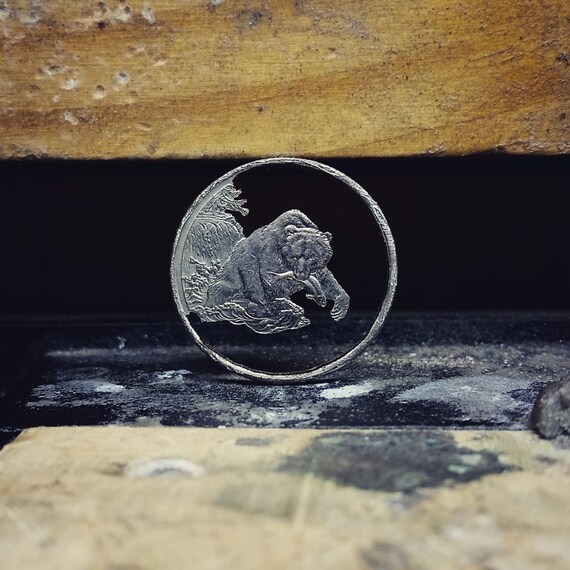 Alaska U.S Quarter Cut Out | Etsy