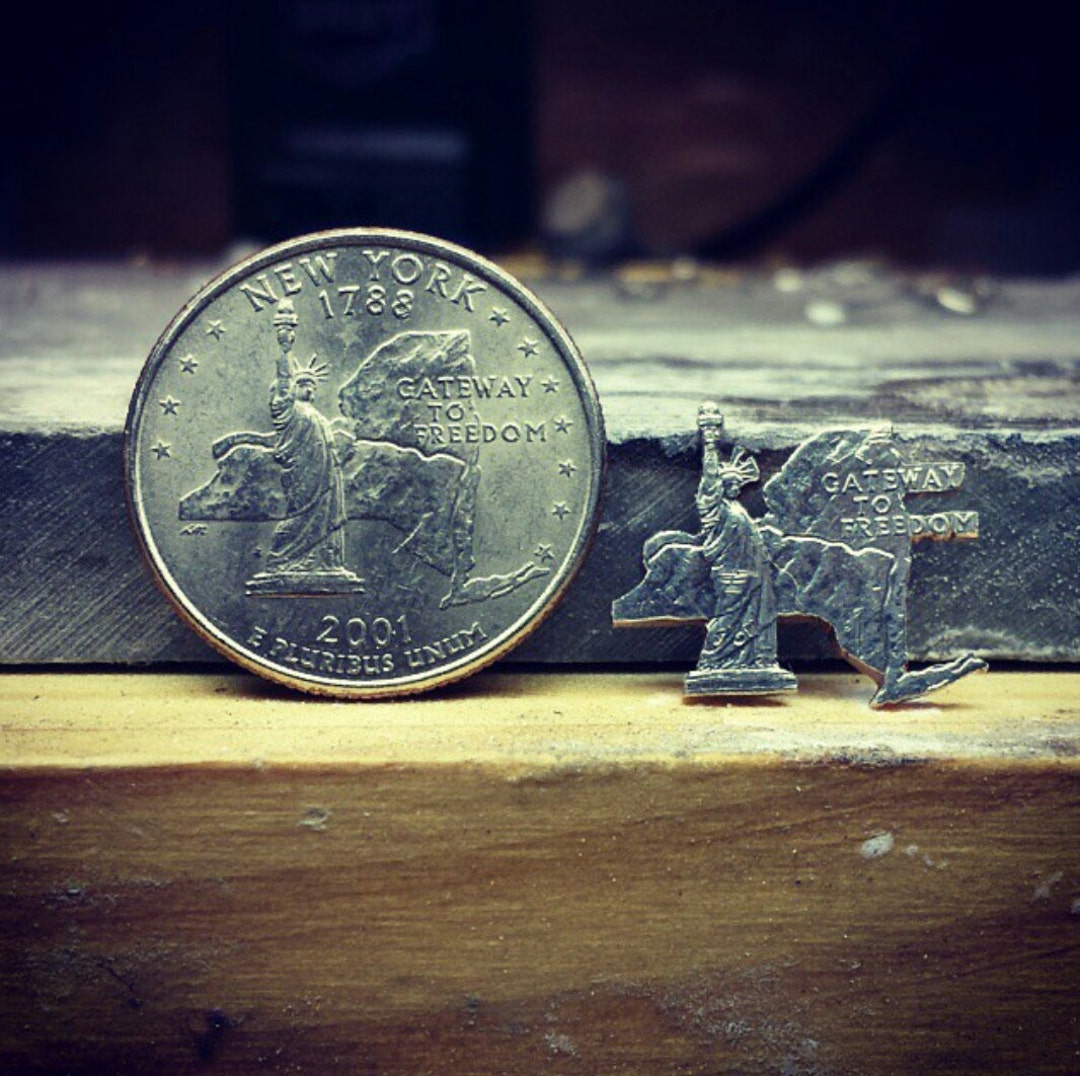 U.S New York Quarter Cutout - Etsy