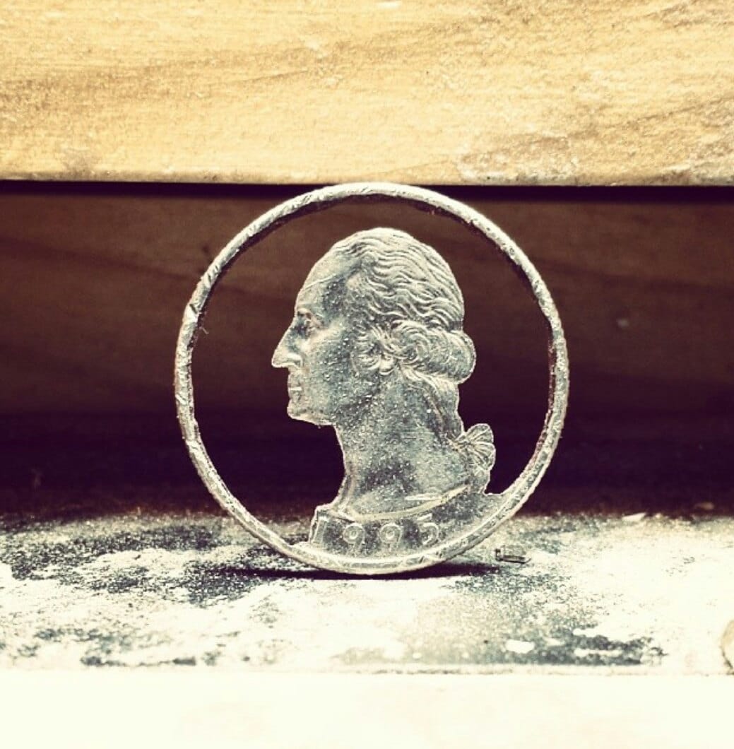 U.S Quarter Cutout - Etsy