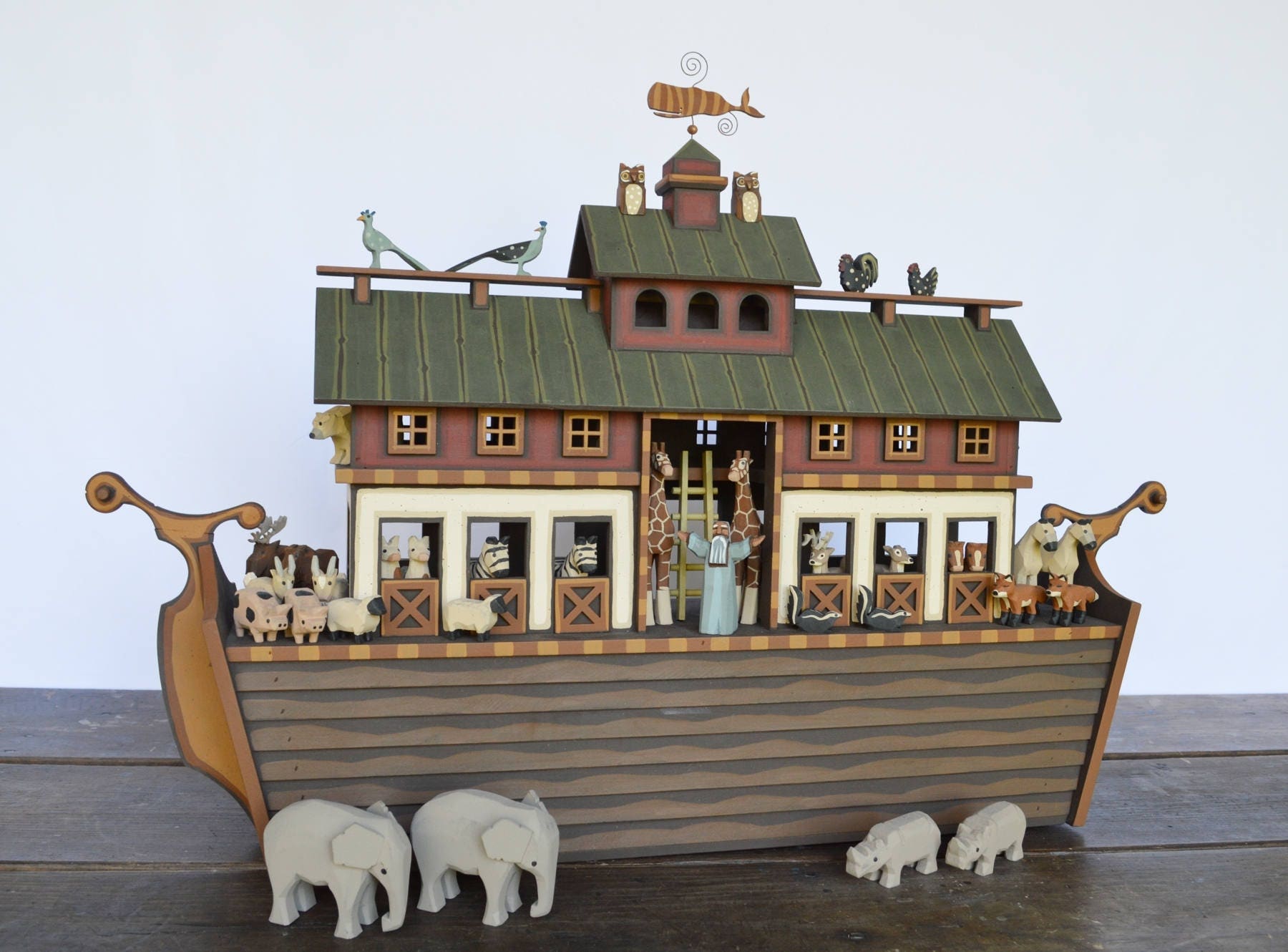 Wooden Noah's Ark - Etsy