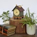 Bird House Clock, Wood Bird House With Clock and Hand Carved Birds - Etsy