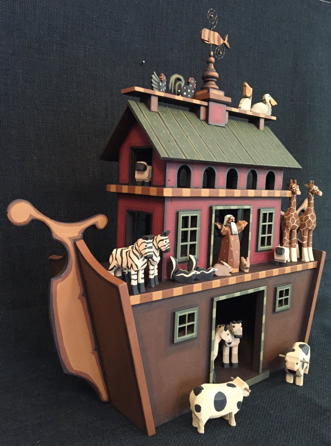 Wood Noah's Ark - Etsy