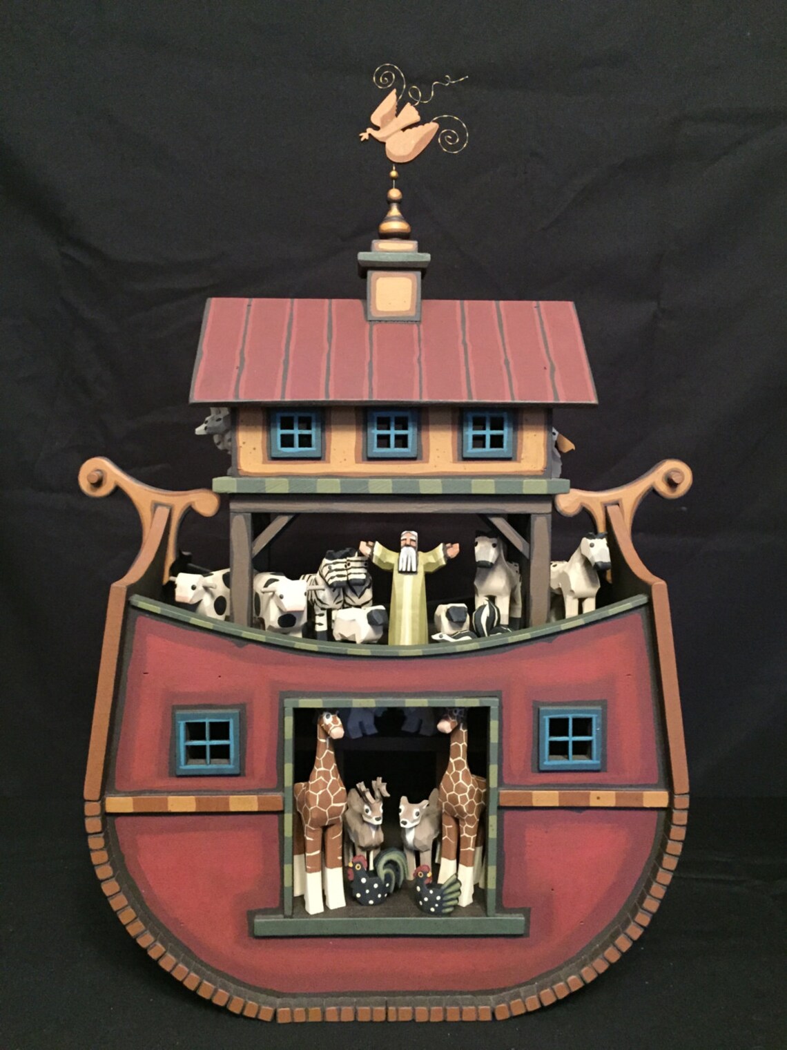 Wood Timber Frame Noah's Ark - Etsy