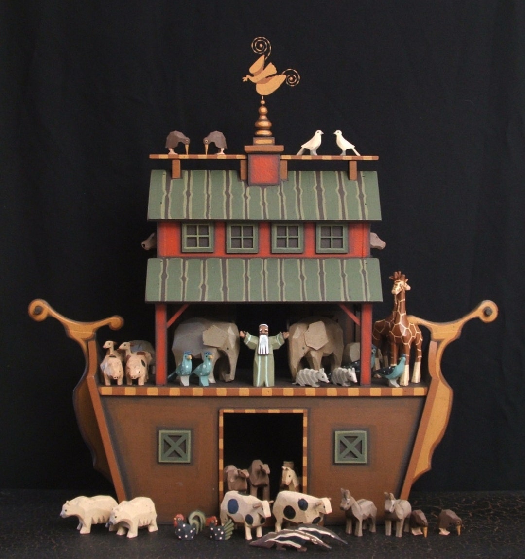 Handmade Wood Noah's Ark "barn Ark" - Etsy