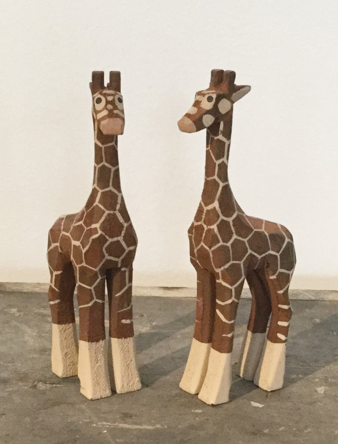 Hand Carved Wooden Giraffe's - Etsy