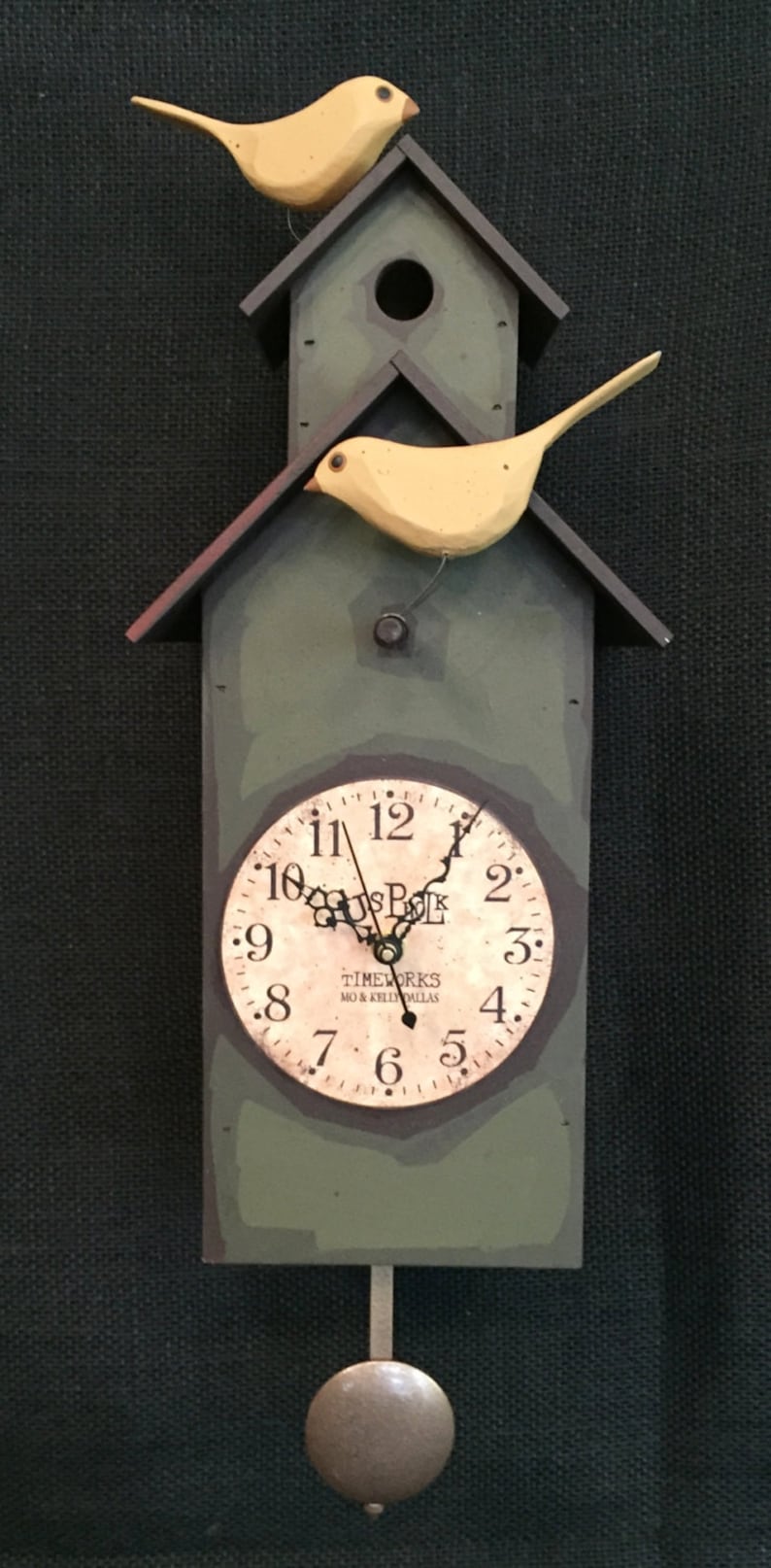 Decorative Bird House Clock - Etsy