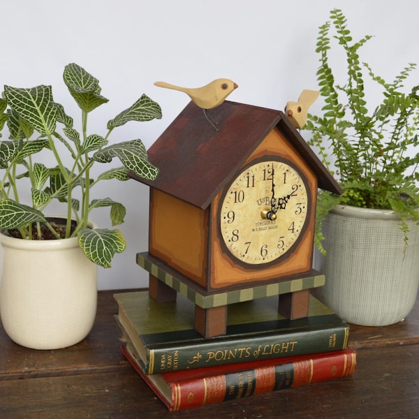 Handmade Wood Clock - Etsy