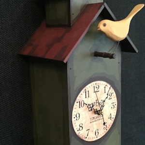 Decorative Bird House Clock - Etsy