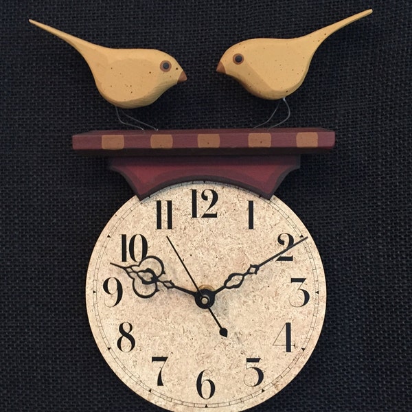 Birds Wall Clock - Etsy