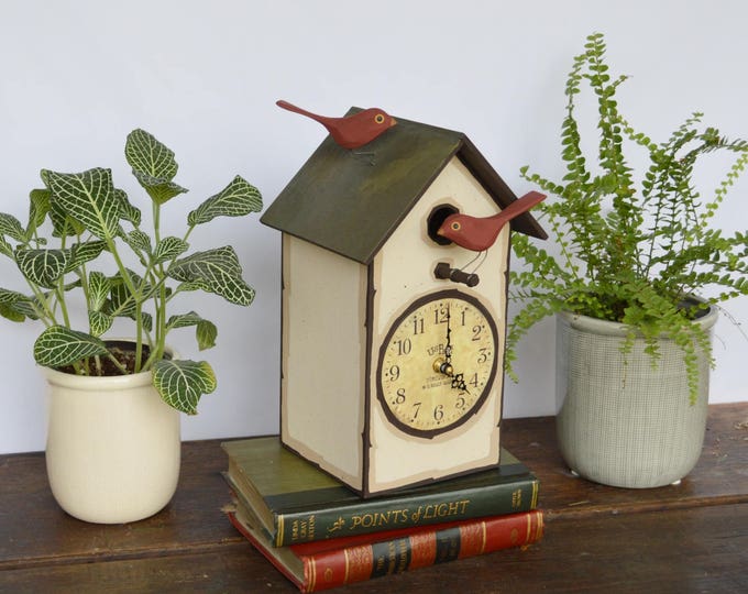 Bird House Clock - Etsy
