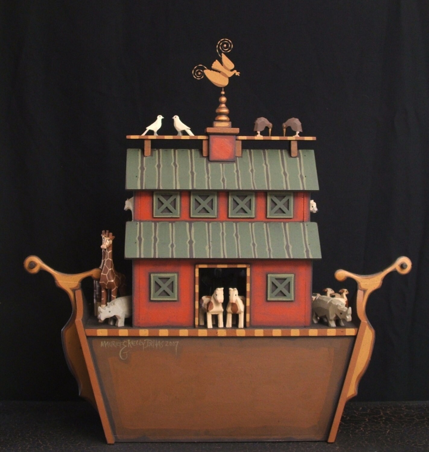 Handmade Wood Noah's Ark barn Ark | Etsy