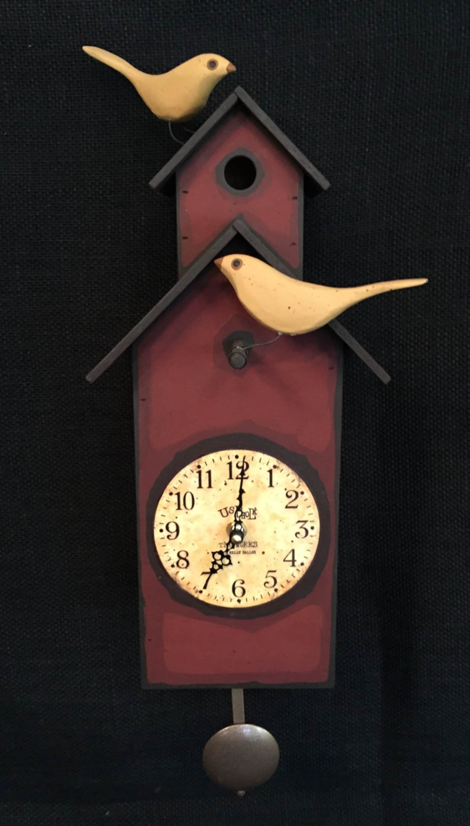 Birdhouse Clock-Bird House | Etsy