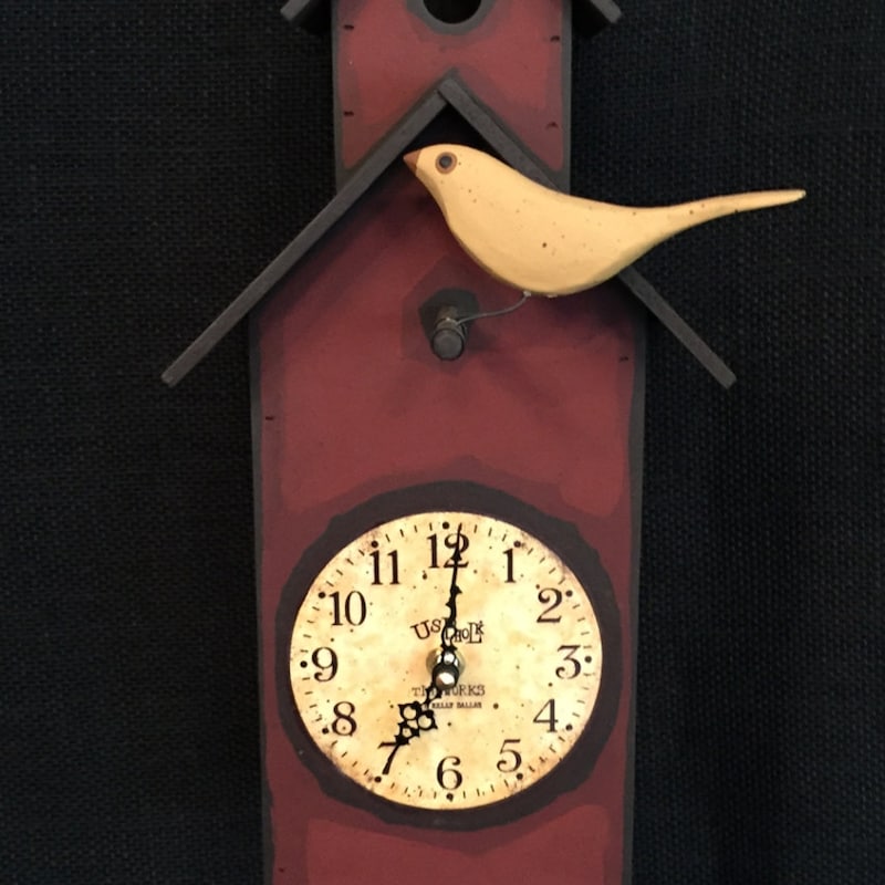 Birdhouse Clock - Etsy