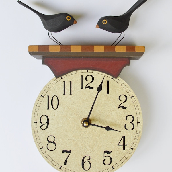 Birds Wall Clock - Etsy